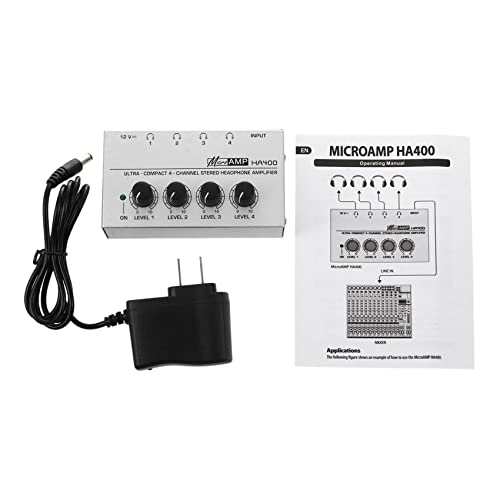 Nemeae 2X HA400 4 Channel Ultra-Compact Headphone Audio Stereo Amp Microamp Amplifier