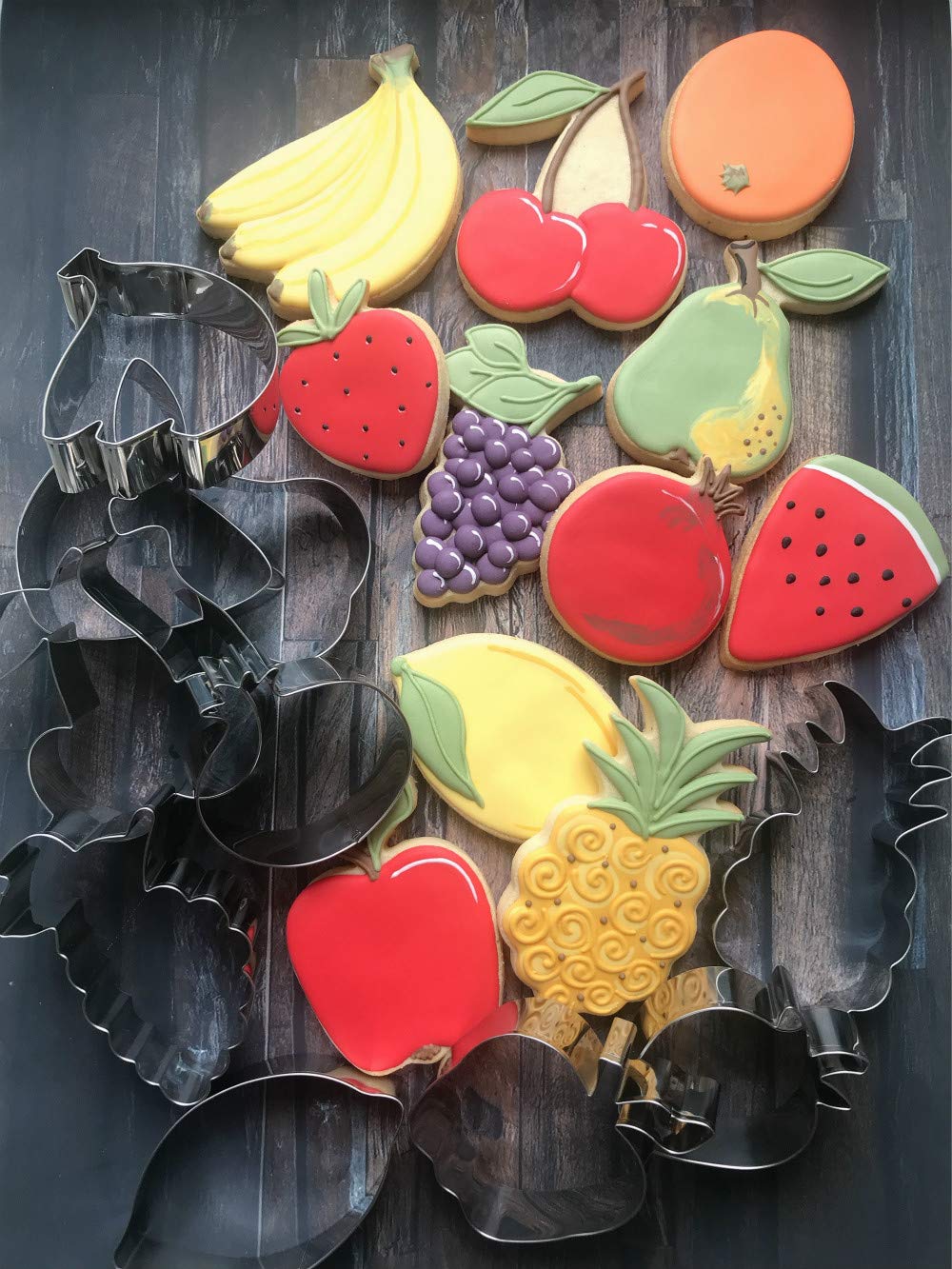 LILIAO Strawberry Cookie Cutter - 2.6 x 3.5 inches - Stainless Steel
