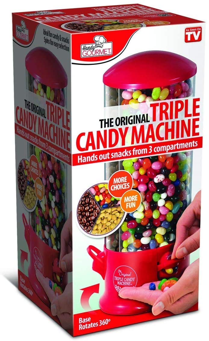Handy Gourmet Cand Candy Dispenser, 5.75 x 12.00 x 5.75, Red