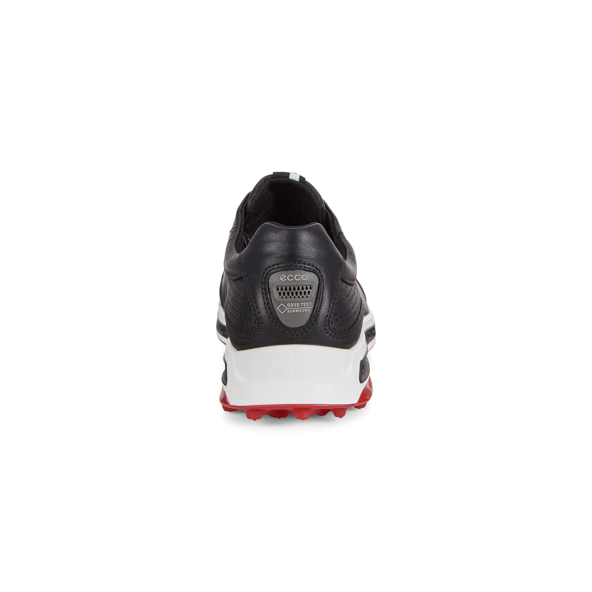 ECCO Men's Cool Pro Gore-TEX Golf Shoe, Black/Brick, 9-9.5