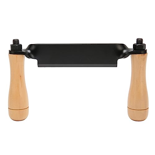Straight Draw Knife Wooden Handle Steel Blade High Hardness Polished Draw Shave Tool Log Wood Furniture