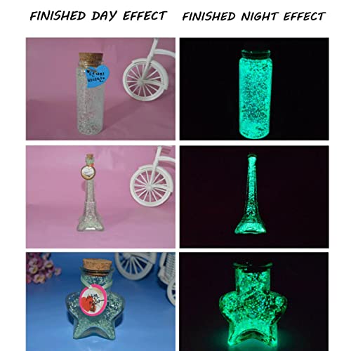 Shiny Stone Glow in The Dark, Fish Tank Aquarium Decorative Sand Gravel Rock Decoration for Home and Garden