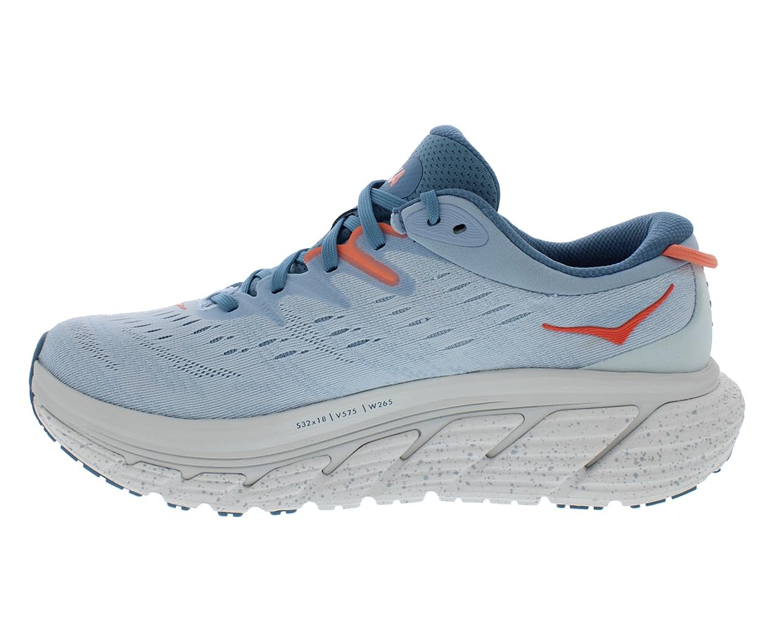 Hoka Gaviota 4 Women's Everyday Running Shoe - Blue Fog / Plein Air - Size 8.5