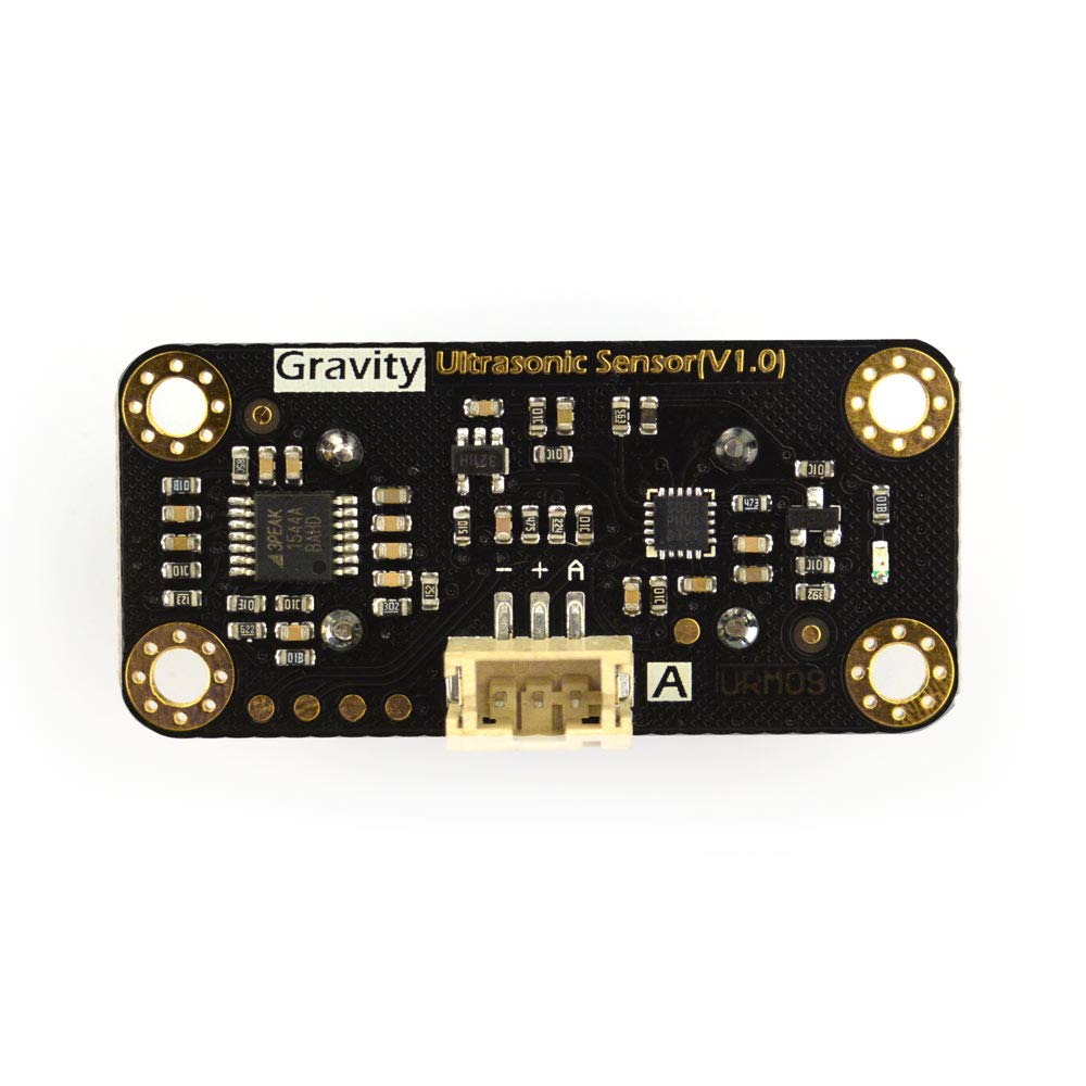 Gravity: URM09 Ultrasonic Sensor for Fast Ranging, Obstacle Avoidance Applications, Temperature Compensation and Analog Output - 2-500cm Measuring Range, Compatible with Arduino and Raspberry Pi