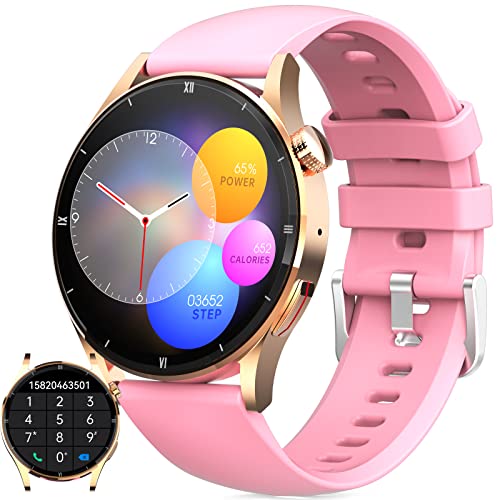 KELEEL Smart Watch (Answer/Make Call) 1.32" Fitness Tracker Smartwatch for Women Men with Heart Rate Monitor Pedometer Sleep Tracker 70 Sports Modes Activity Tracker for iPhone Android