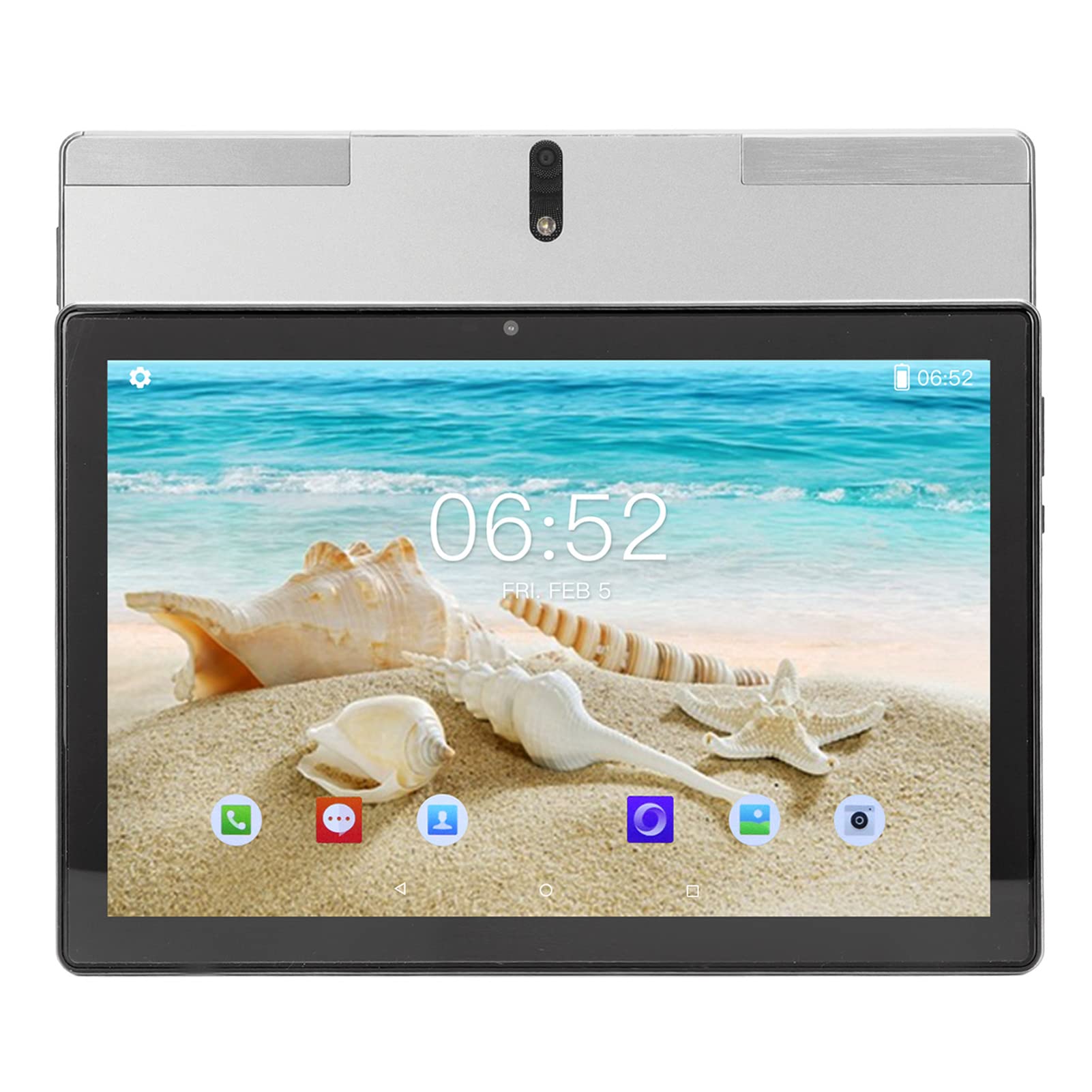 HD Tablet, Octa Core 10.1in Tablet 2.4G 5G WiFi Support Dual Card Dual Standby for Android8.1 for Drawing (US Plug)