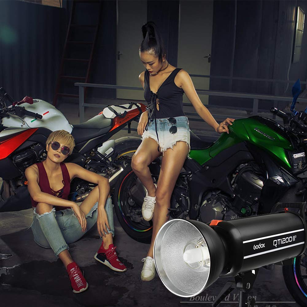 GODOX QT1200IIM Studio Strobe Flash Light 1200W Professional Photography Studio Lights Monolight Modeling Lamp for Studio Portrait Photography