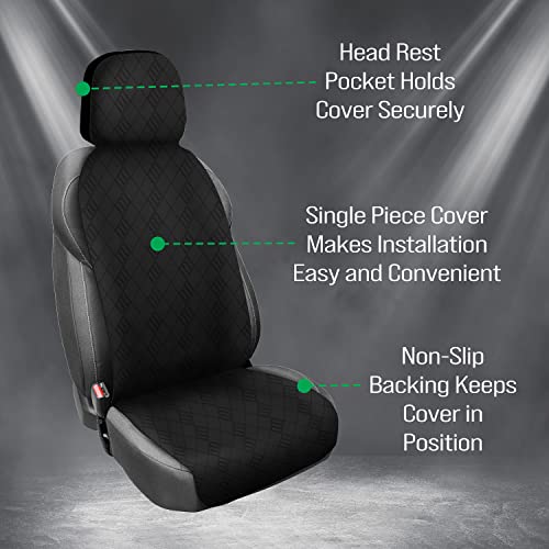 Samsonite, Neoprene Waterproof Car Seat Cover, Universal - Fits Most Vehicles, Non-Slip Backing, Side Airbag Compatible, Super Easy Slip-On Assembly