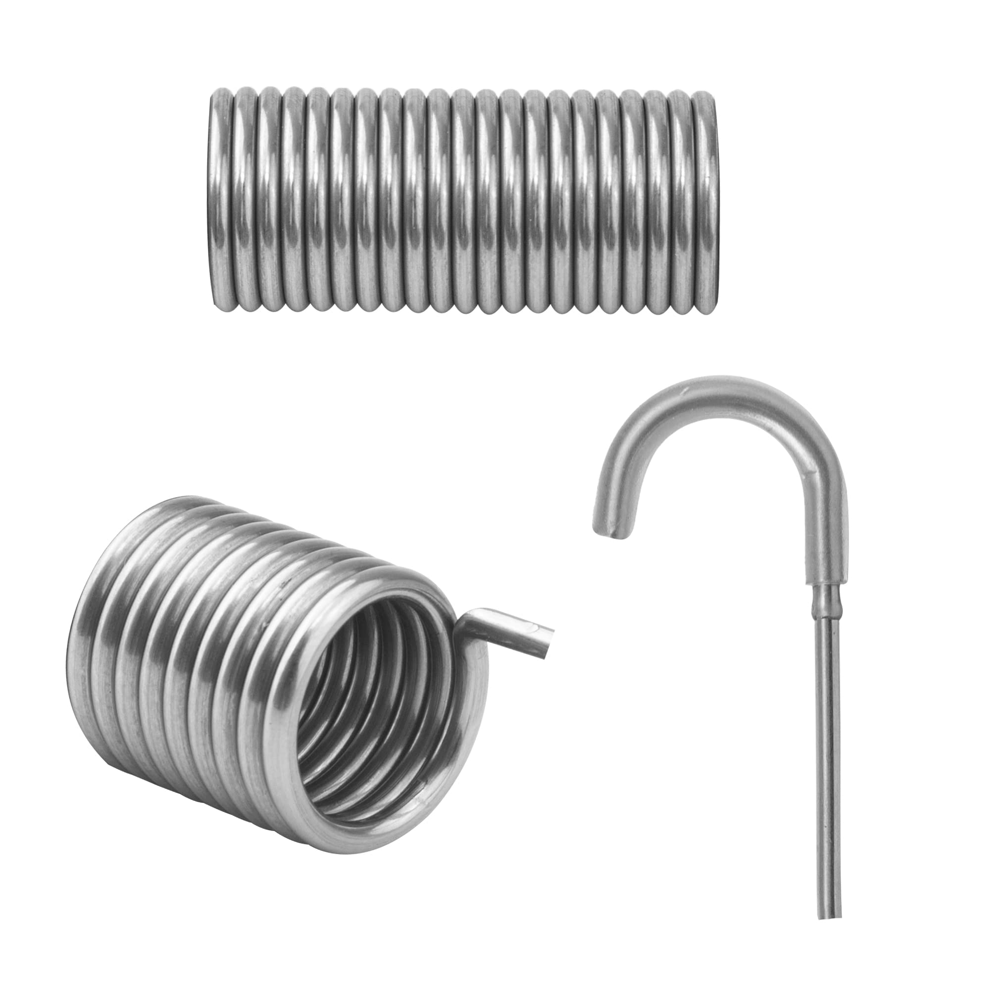 GNPADR GUPO 4-1/2inch (2Pcs) Stainless Steel Replacement Recliner Sofa Chair Mechanism Tension Spring - Long Neck Hook Style