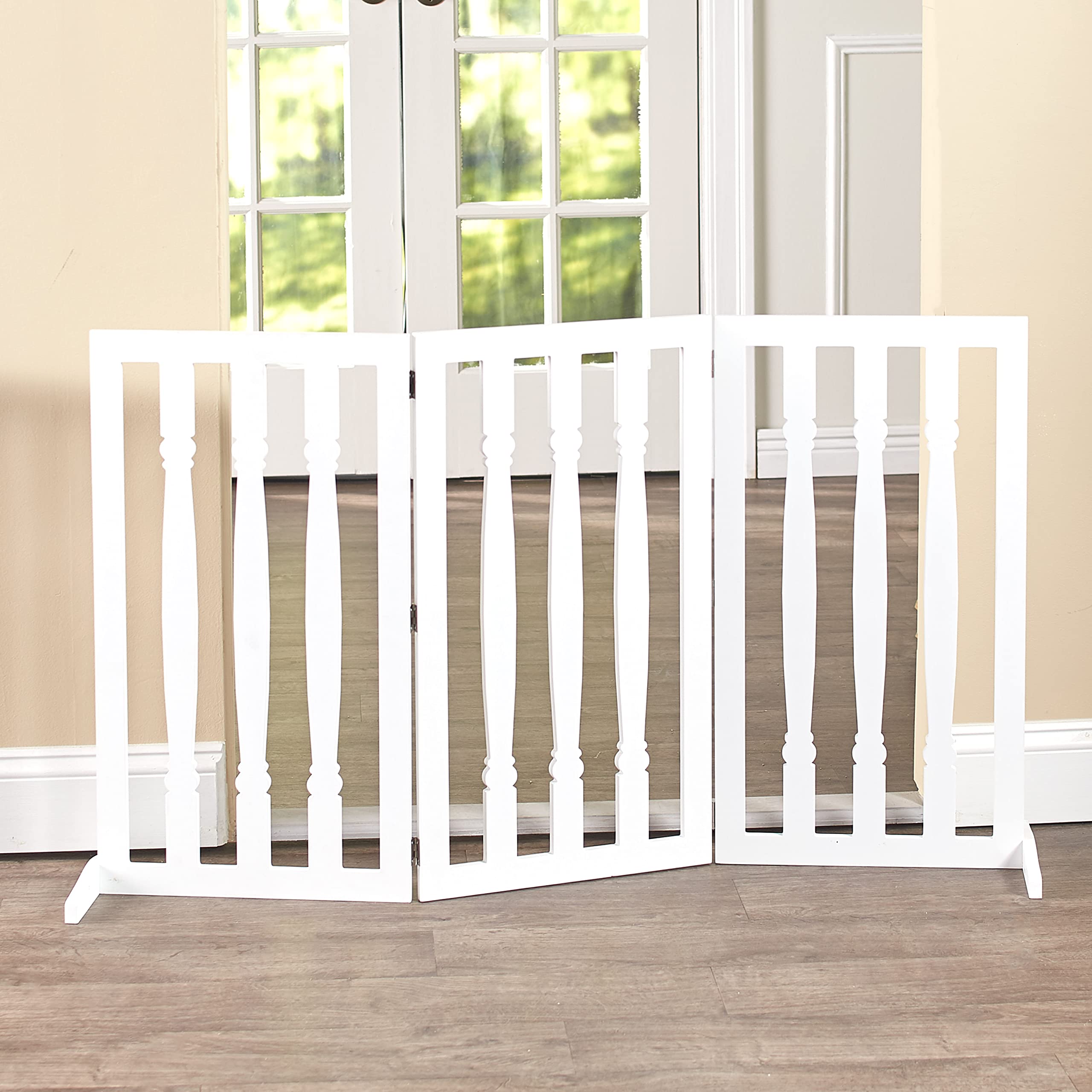 Pet Gate - Dog Gate for Doorways - White