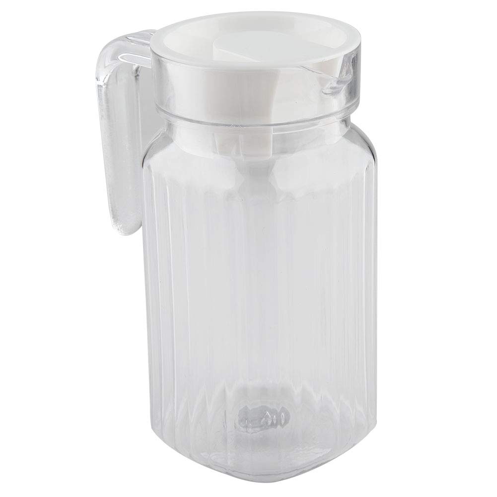 Haofy Acrylic Pitcher, Small Plastic Pitcher Juices Pitcher, Transparent Water Jugs Broken Resistant Beverage Jugs, Storing Milk Juices Tea Lemonade, with Lid and Handle(500ML)