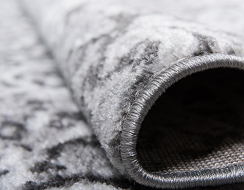Unique Loom Sofia Collection Area Rug - Grace (2' x 13' 1" Runner, Dark Gray/ Gray)
