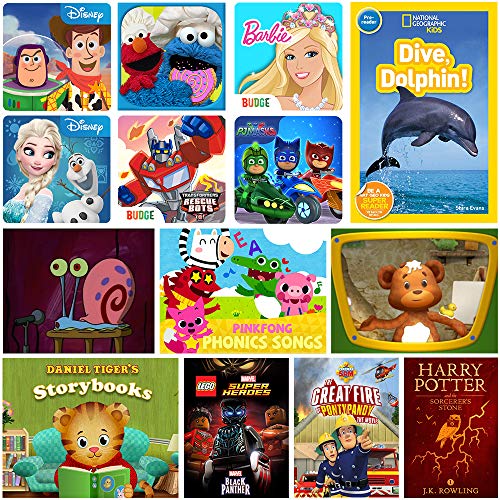 Fire HD 8 Kids tablet, 8" HD display, ages 3-7, 32 GB, includes a 1-year subscription to Amazon Kids+ content, Blue Kid-Proof Case, (2020 release)