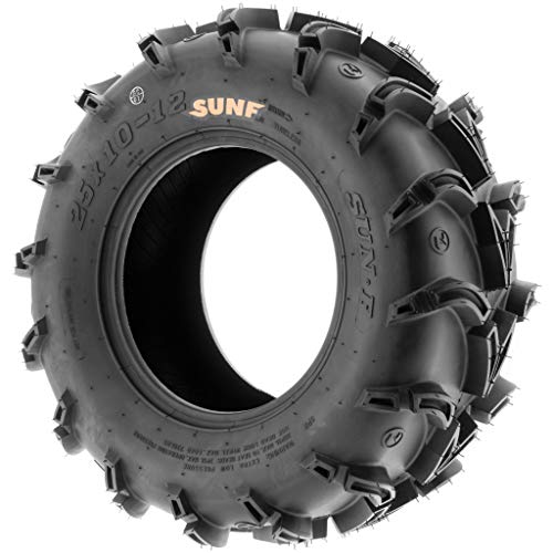 SunF 28x10-12 28x10x12 Mud v-shape ATV UTV Muddy Tire 6 PR A050 - SET of 4