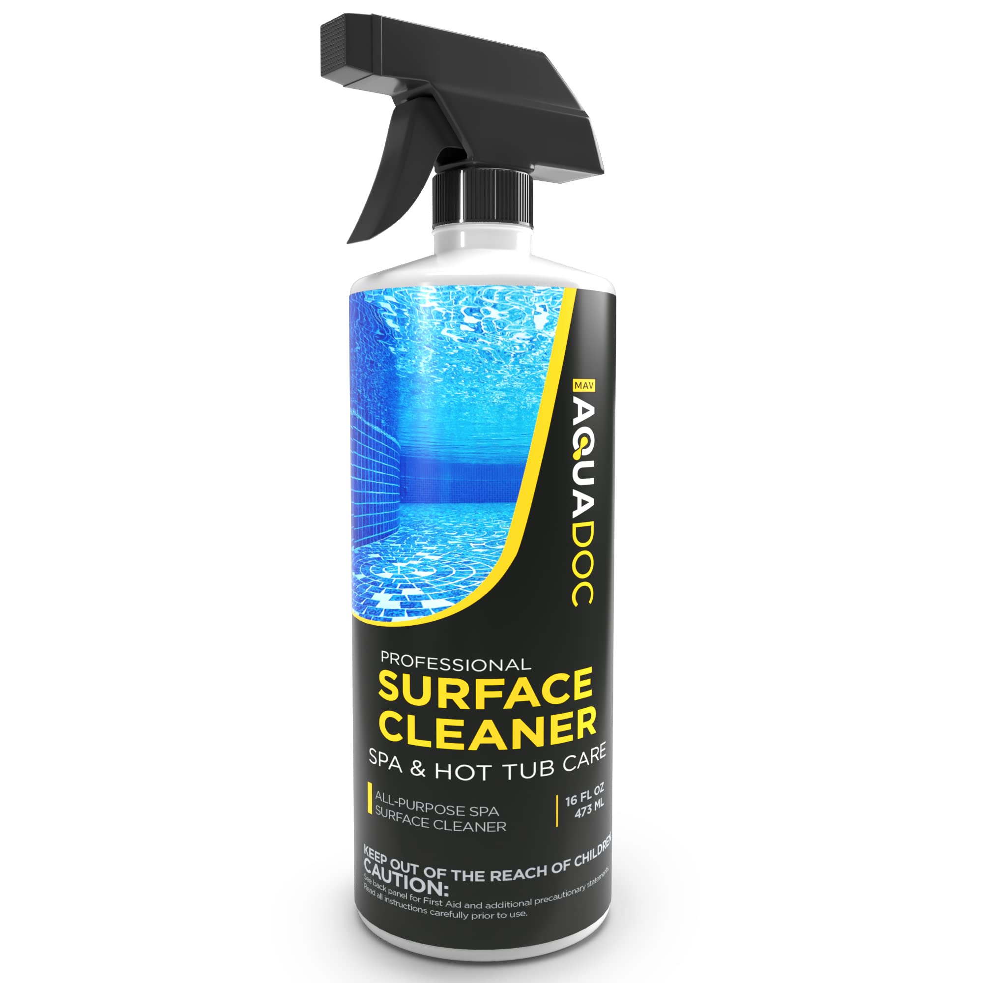 MAV AquaDoc Spa Cleaner & Hot Tub Cleaner Spray - Best Spa Surface Cleaner for Hot Tubs, Jacuzzi Cleaner & Hot Tub Surface Cleaner for Spa That Works as a Jacuzzi Cleaner & Tub Cleaner 16oz