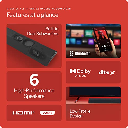 VIZIO M213ad-K8B-RB 2.1Ch M-Series AiO 36" Soundbar - Certified Refurbished
