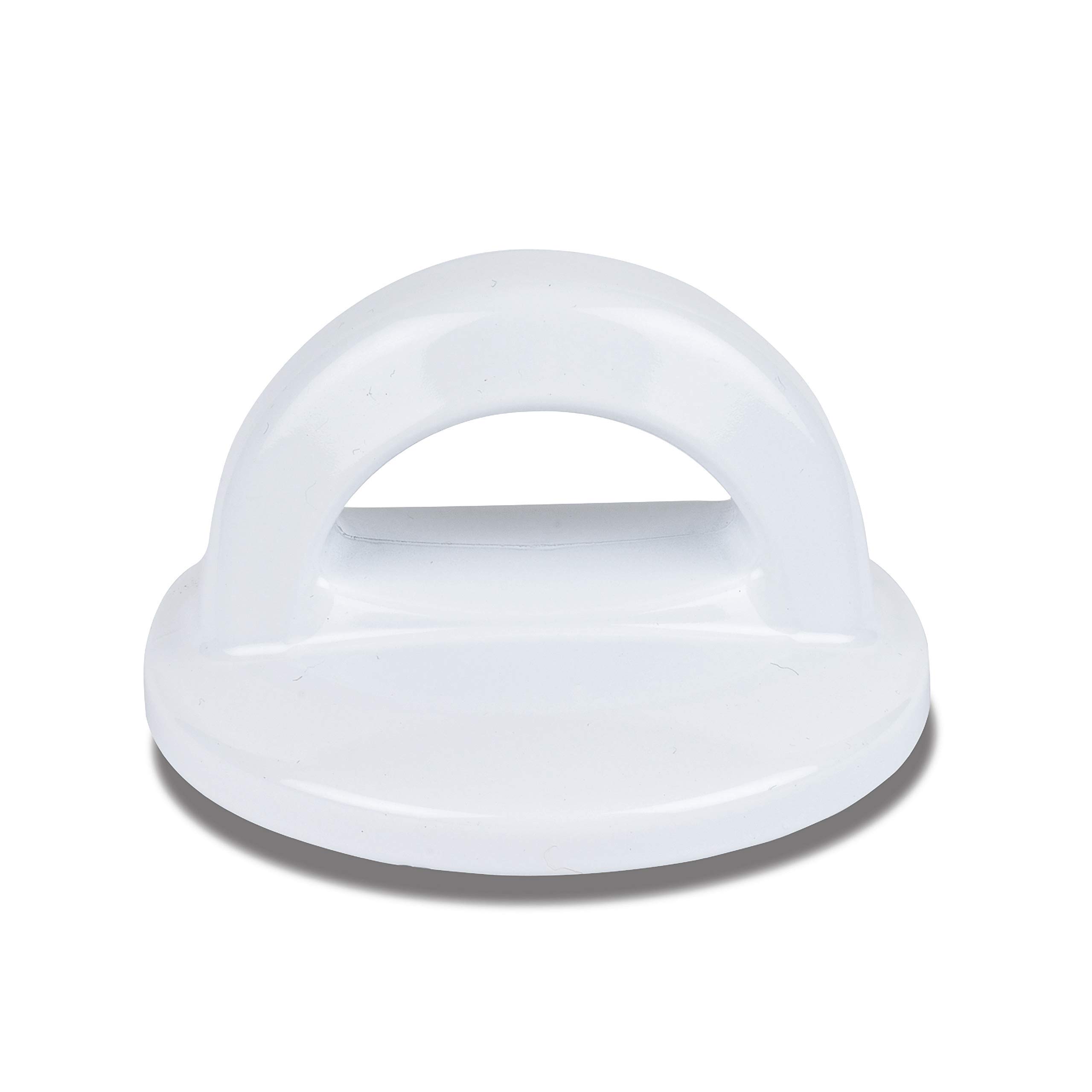 Universal Pot Lid White Knob Compatible with Crockpot Lids, Pan Lid Replacement Handle, Heat Resistant Pot Knob for Glass, Steel Lids, Easy Grip Lid Handle, Kitchen Cookware, 2.75”x1.77”