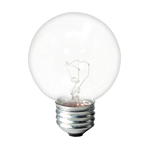 GE Classic 60-Watt Dimmable G16.5 Light Fixture Incandescent Light Bulbs (2-Pack)
