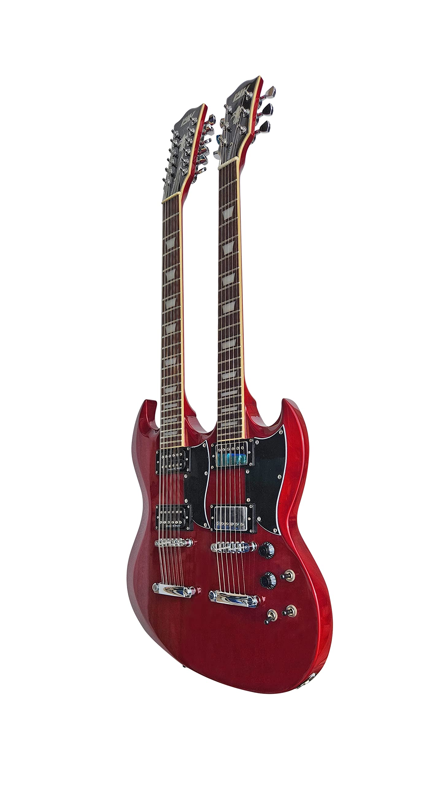 IYV 18 String Electric Guitar, Right, Trans Red (IDN-126)
