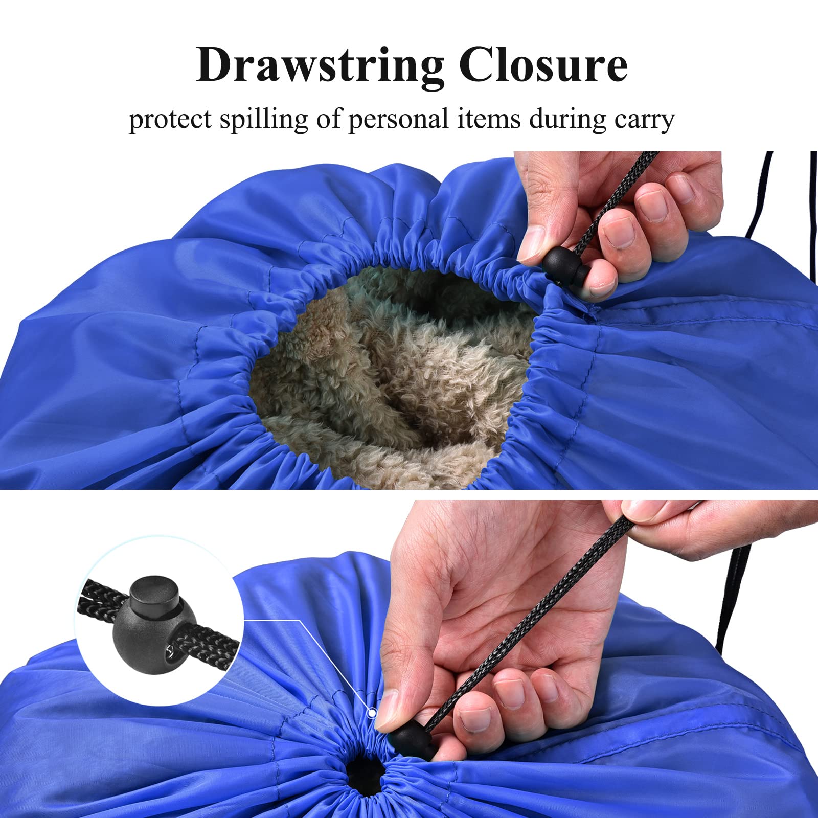 OTraki Large Heavy Duty Laundry Bag Drawstring Laundry Bag 28 x 45 inch / 70 x 115cm Dirty Clothes Organizer XL Travel Laundry Sack Hamper Replacement Liner for Home Dorm Camp Trip College Blue, 1Pcs