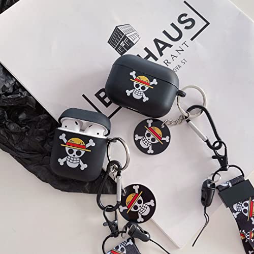 NOLEGA with Anime Lanyard Keychain AirPod Pro Case, Personalised Anime and Unique TPU Process Frosted Soft AirPod Pro Case