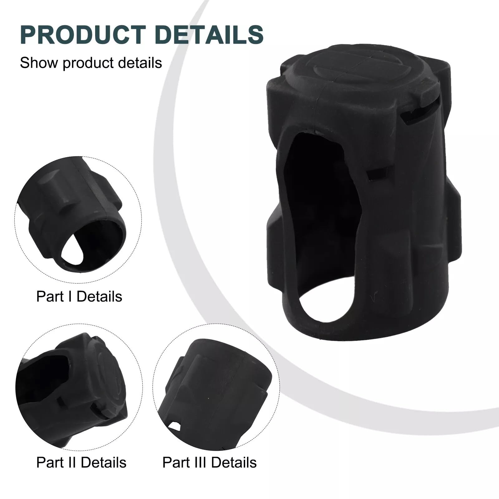 M18 49-16-2854 Compact Impact Wrench Rubber fit for Milwaukee M18 3/8" Compact Impact Wrench(2854-20) and 1/2" Compact Impact Wrench(2855-20)(2855P-20)- (Black)