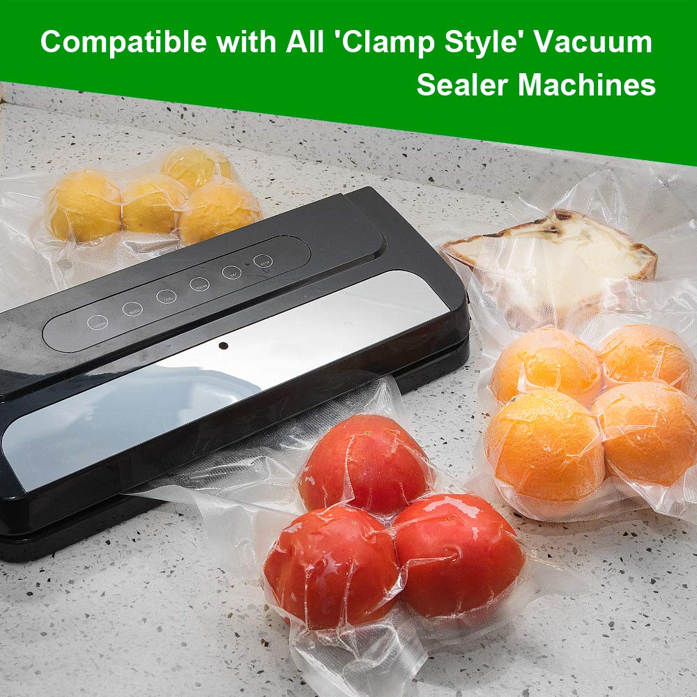 SurpOxyLoc (Total 200 Feet) 4 Pack 11x50 Vacuum Sealer Bags Rolls with BPA Free and Puncture Prevention, Seal a Meal Bags Rolls Work with Any Types Sealer Machine,Great for Sous Vide Cooking