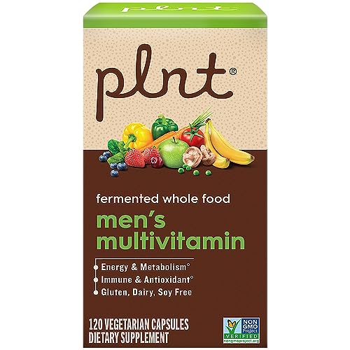 plnt Fermented Whole Food Men?s Multivitamin (120 Vegetarian Capsules)