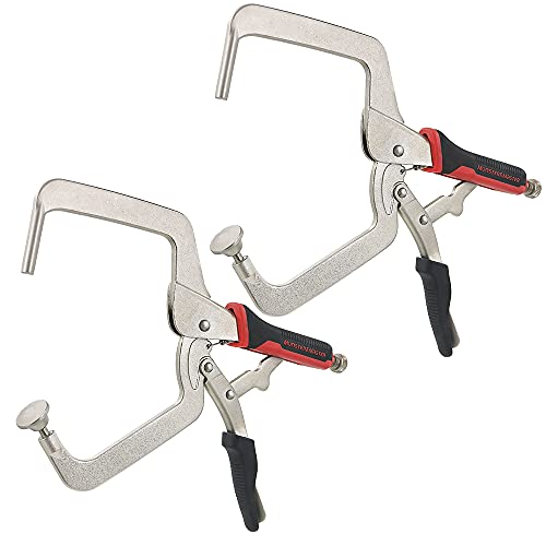 Monster & Master Pocket Hole Clamp, Right Angle Clamp For Woodworking and Pocket Hole Joinery, 11 inch, 2 Pack, MM-WWC-003x2.