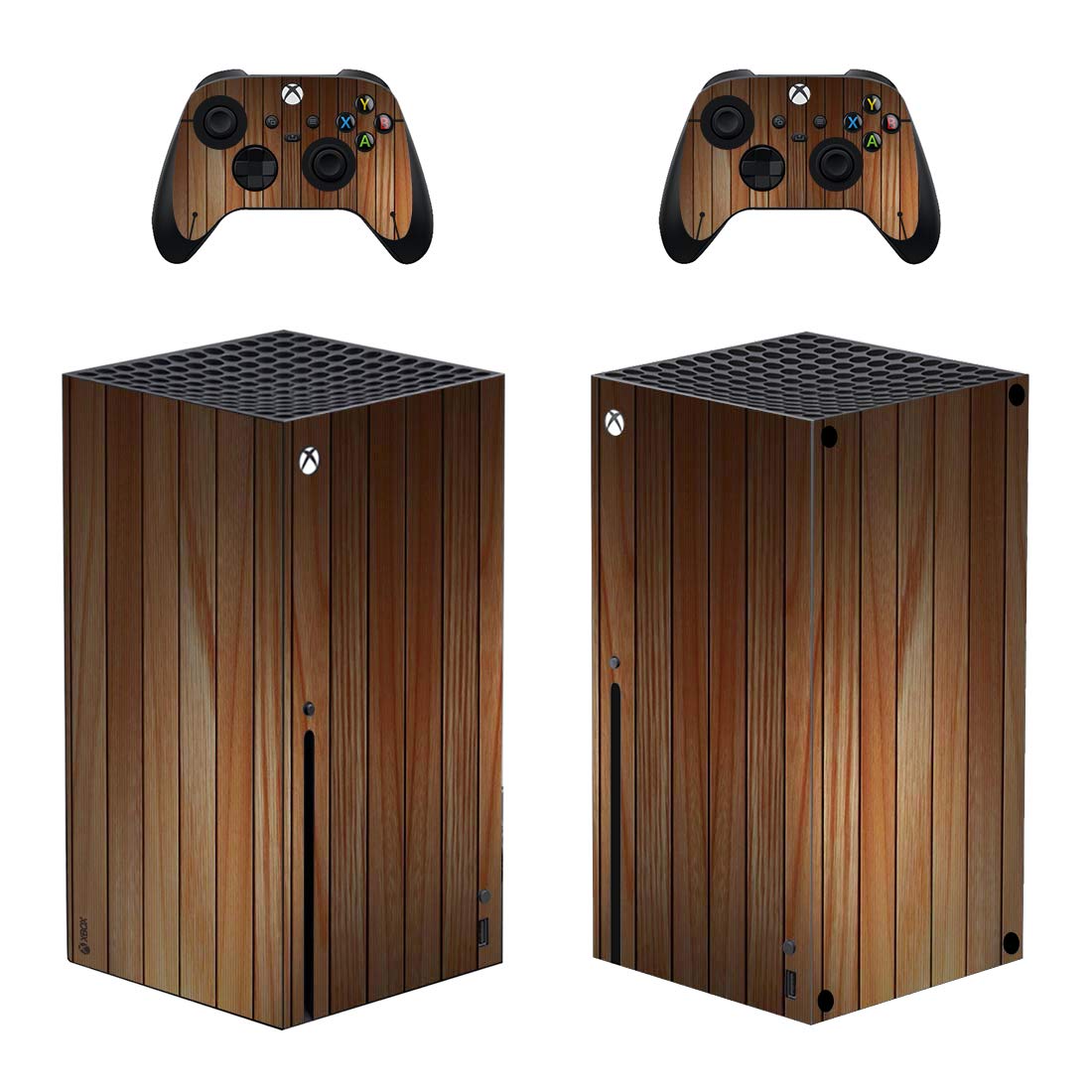 FELIPE SEIJI KUBA Protective Vinyl Skin Decal Cover for Xbox Series X Console Wrap Sticker Skins with Two Free Wireless Controller Decals multi color
