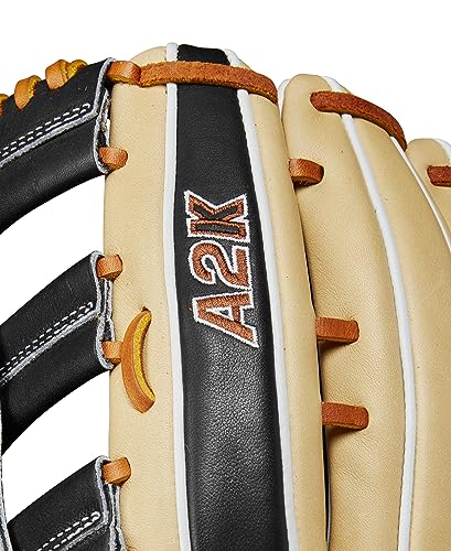 Wilson 2024 A2K 1810 12.75β Outfield Baseball Glove - Left Hand Throw, Blonde/Black/Saddle Tan