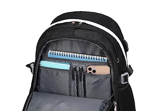 Wadirum Women Casual Backpack Set Girl School Bookbag Set Cute Laptop Ruaksack Black