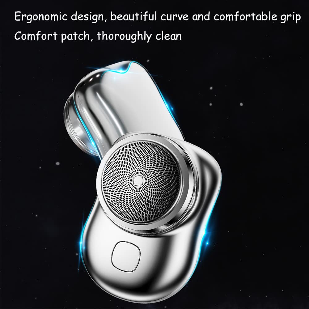 Mini Shaver Portable Electric Shaver, Mini-Shave Portable Electric Shaver for Men (Black)