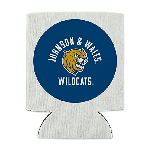 Johnson & Wales University Wildcats Logo Can Cooler - Drink Sleeve Hugger Collapsible Insulator - Beverage Insulated Holder