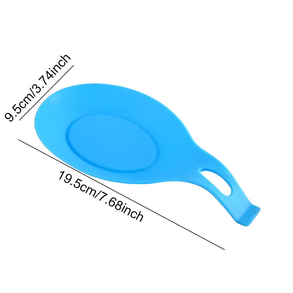 Silicone Spoon Rest for Stove Top, Kitchen Spoon Rest for Kitchen Counter, Coffee Spoon Rest, Heat Resistant Cooking Spoon Holder Stove Spoon Rest for Kitchen Utensils Ladles(size:B)
