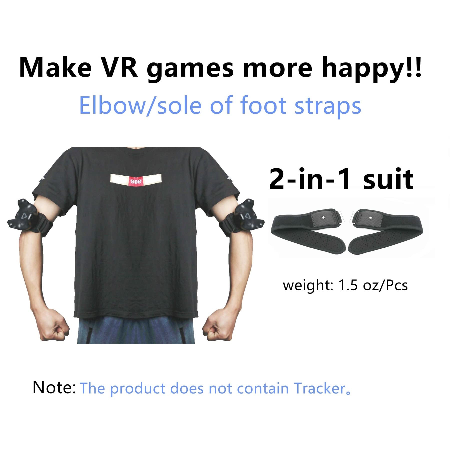 JADERY vive tracker straps and belt2 in 1 vr full body tracking tundra tracker straps (elbow)