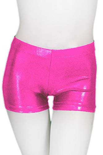 ZIZI Aosva Little Big Girls' Sparkle Dance Tumbling Athletic Gymnastics Short 2-14Years