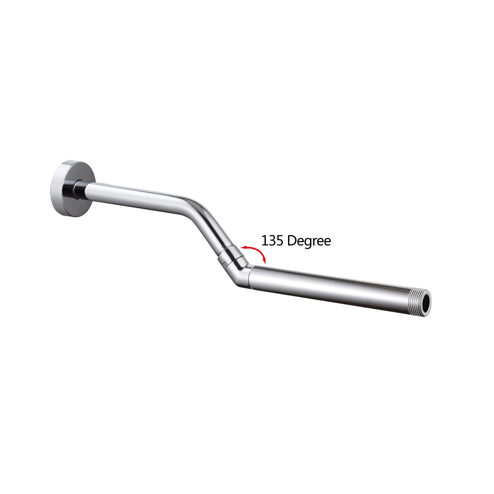 LUOFANT Shower Head Elbow Adapter, Shower Arm Elbow Adapter for Hand Showers and Wall-mounted Showers,Shower Arm Extension (135degree)