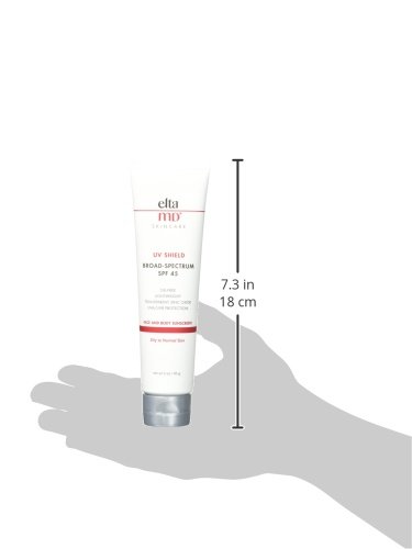 EltaMD UV Shield Full-Body Sunscreen Lotion Broad-Spectrum SPF 45, Non-Greasy, Sheer, Dermatologist-Recommended Face Sunscreen with Zinc Oxide, 3 oz