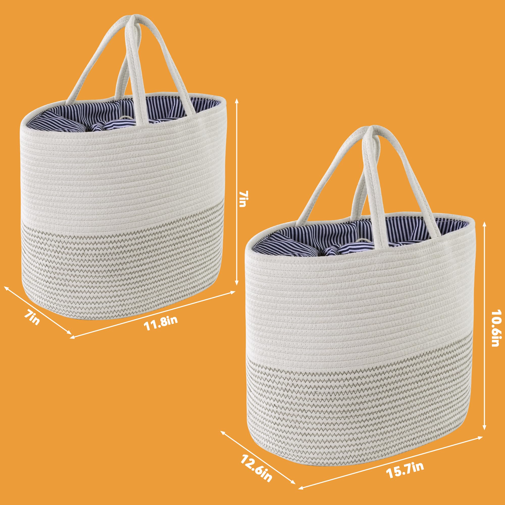 MABOZOO Crochet Bag Organizer,Large Capacity Yarn Storage Bag for Carrying Crochet Accessories,Holding Yarn,Portable Travel Knitting Bag for Crochet Lovers(15.7 * 10.6)