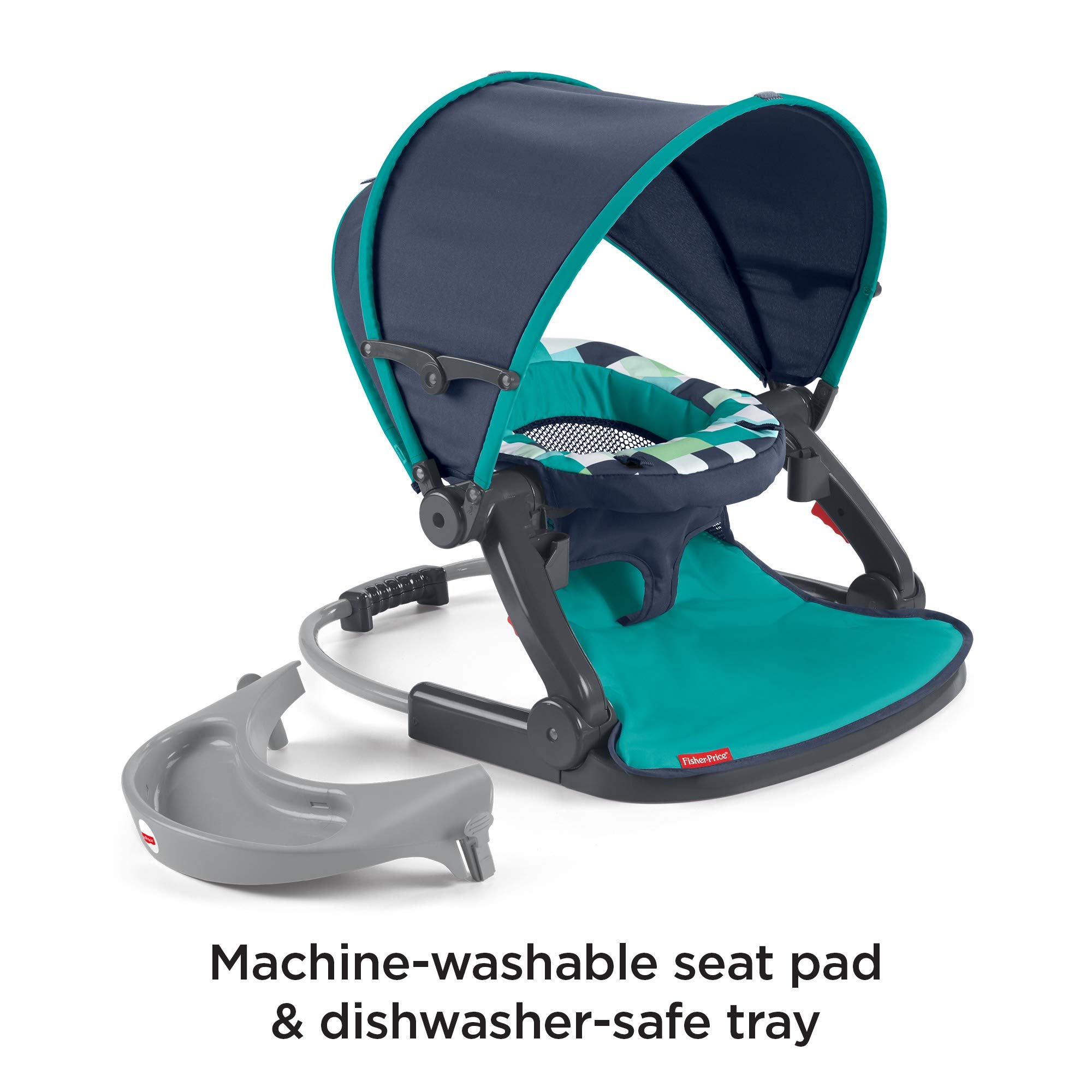 Fisher-Price GHP43 On The Go Sit Me Up Floor Seat, Pixel Forest
