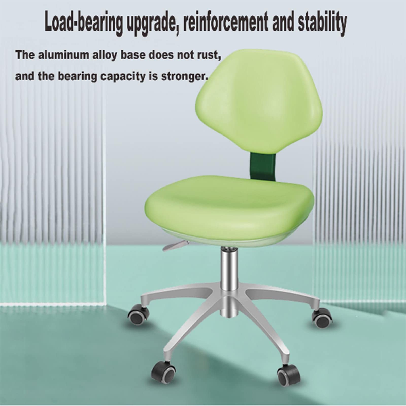 SFKLYU Doctor's Chair Medical Stool Assistant Chair PU Leather Adjustable Height for Salon, Massage, Factory, Shop, Lab Chair,A3