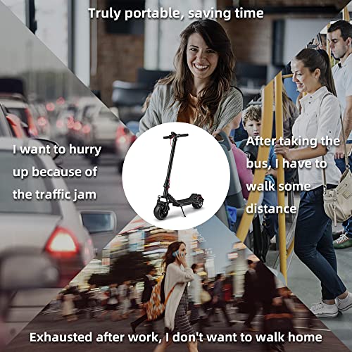 SWENAT Electric Scooter, Upgraded Removable Battery 36v15Ah,9" Fat Solid Tire Escooter for Adults with Max 30 Mile and 25Mph Speed 500W Motor Foldable (9in Fat tire Removable Battery)