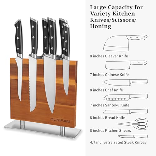 Magnetic Knife Strips without Knives -Kitchen Multifunctional Storage Knife Holder -Magnetic Knife Holder - Magnetic Knife Stand-Cutlery Large Organizer