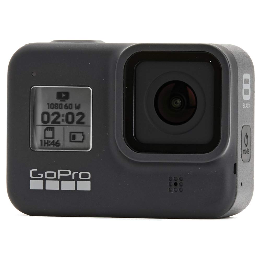 GoPro HERO8 Black Waterproof Action Camera with Touch Screen 4K HD Video 12MP Photos + Sandisk Extreme 32 GB Micro SD Memory Card + Hard Case + Gopro Hero 8 - Deluxe Accessory Bundle