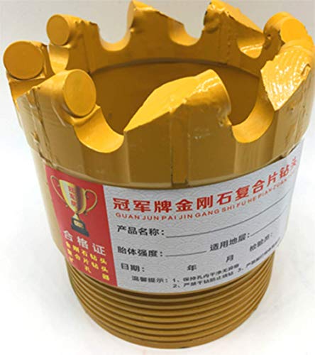 LANTAO Coreless Drill Bit Well Drilling PDC Drag Bit for Mining Drilling Bit Geological Exploration Coal Mining (diametor 75mm)