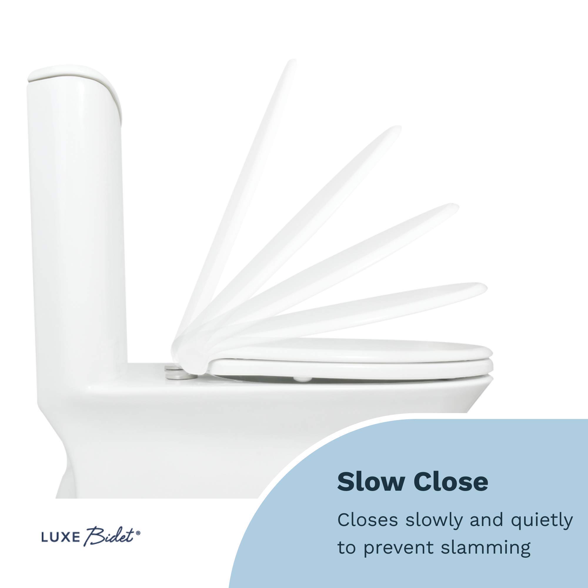 LUXE Bidet NEO 185 Plus White and LUXE Elongated Toilet Seat Bundle
