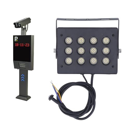 Natudeco LED Parking Lot Light Adjustable Lighting Angle Parking Lot Lamp Light Sensing Function Parking Lot Barrier Light for Roadways Driveways