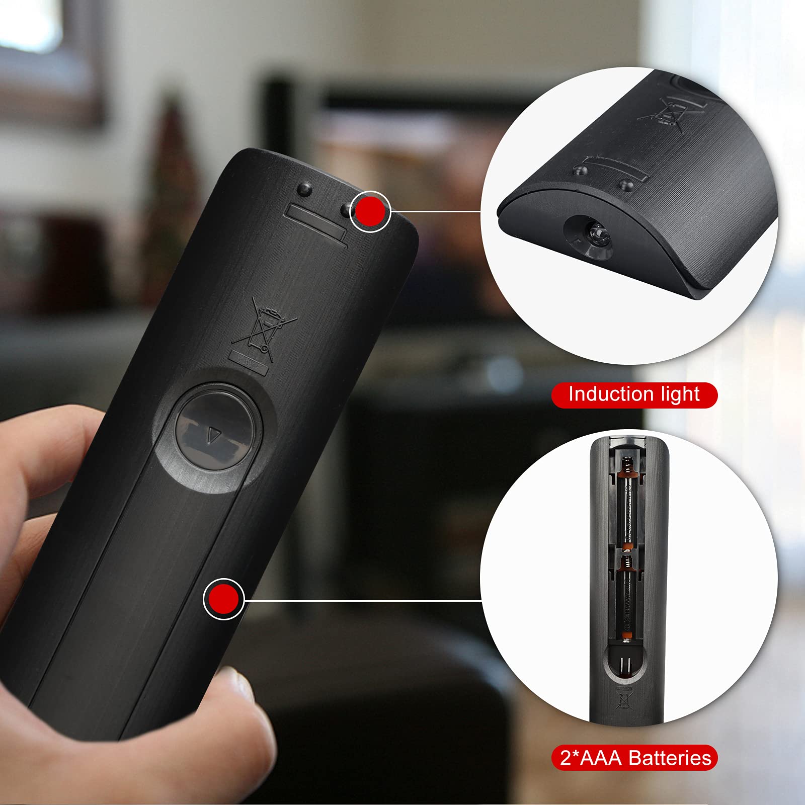 for Samsung Smart TV Remote Control fit All Samsung Models LCD LED 3D HDTV Smart TVs.(Without Battery)