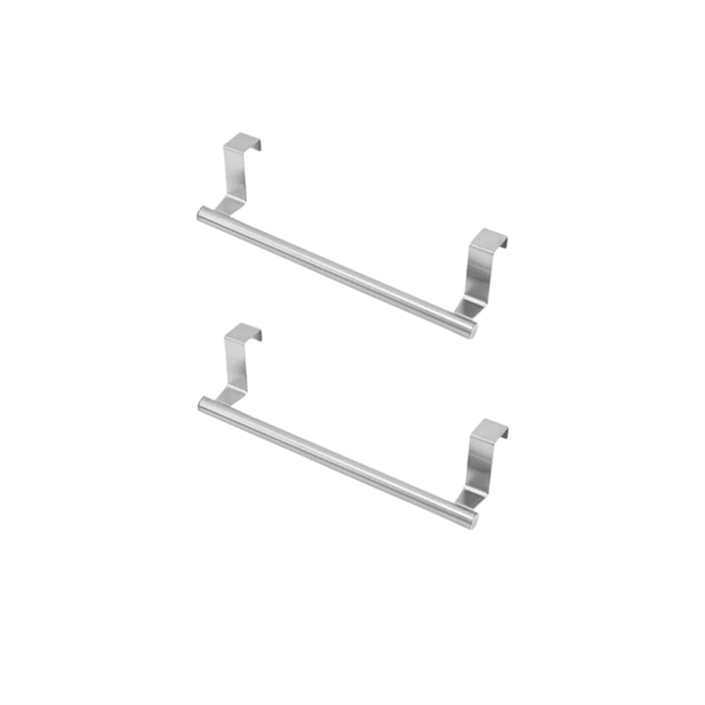 Towel Rack for Cabinet, Strong Steel Kitchen Over Cabinet Towel Bar Holder, 9.5" Wide - 2 Pack